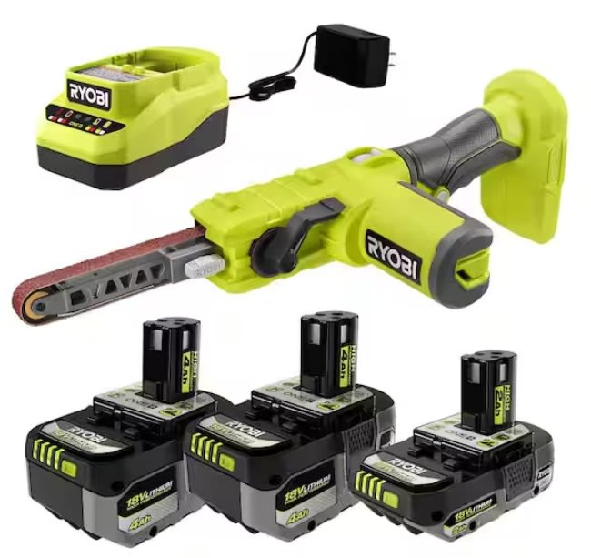Ryobi ONE+ 18V Cordless File Sander Kit w/ 2 Batteries for $189 ...