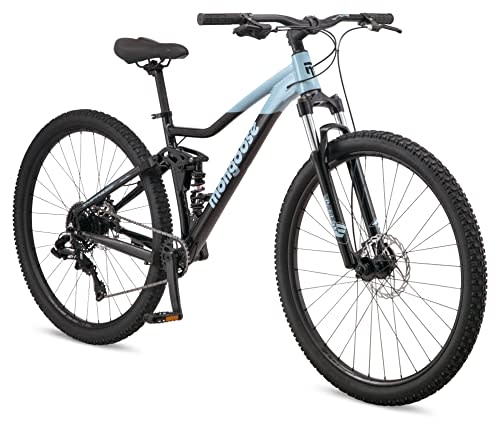 Mongoose Impasse Dual Mens and Womens Mountain Bike, 29-Inch Wheels, 17 ...
