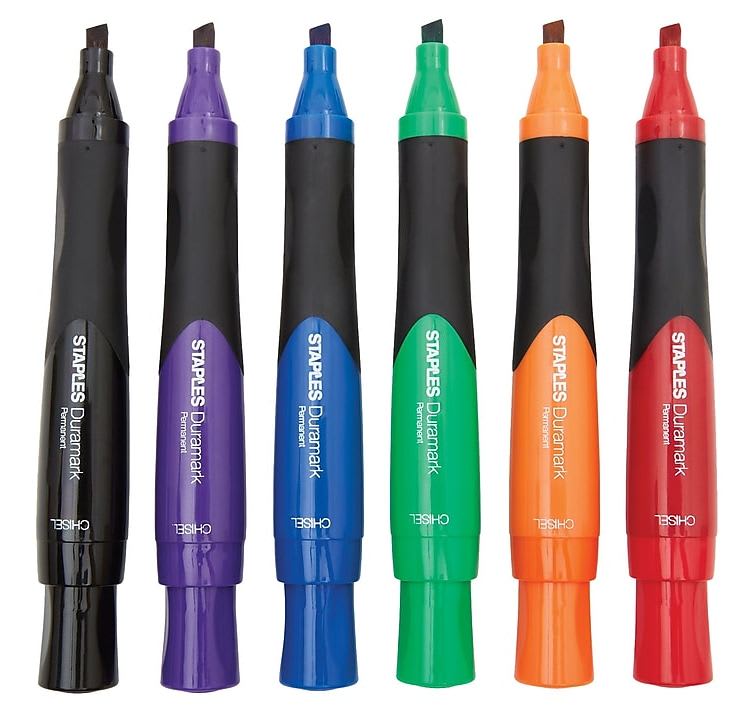 Staples DuraMark Permanent Markers 6-Pack for $2 - 19154