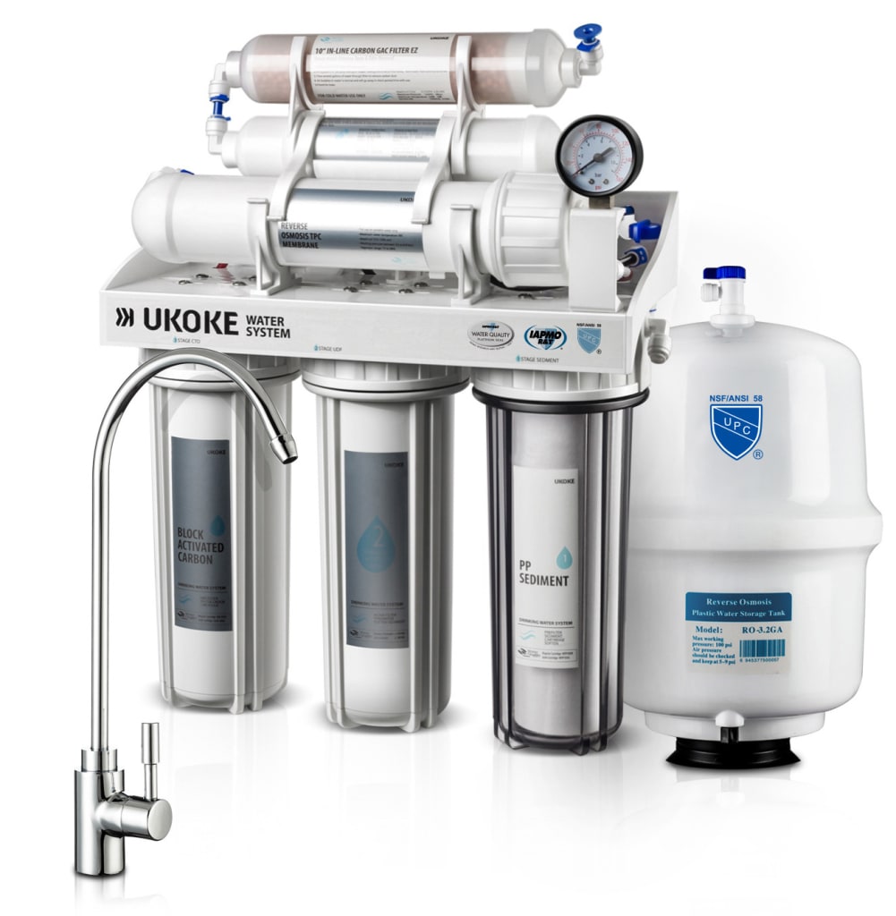 Ukoke 6-Stage Water Filtration System for $97 - RO75G