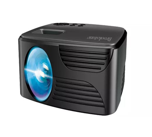 Brookstone All-In-One Home Karaoke Projector Set w/ Microphone for $90