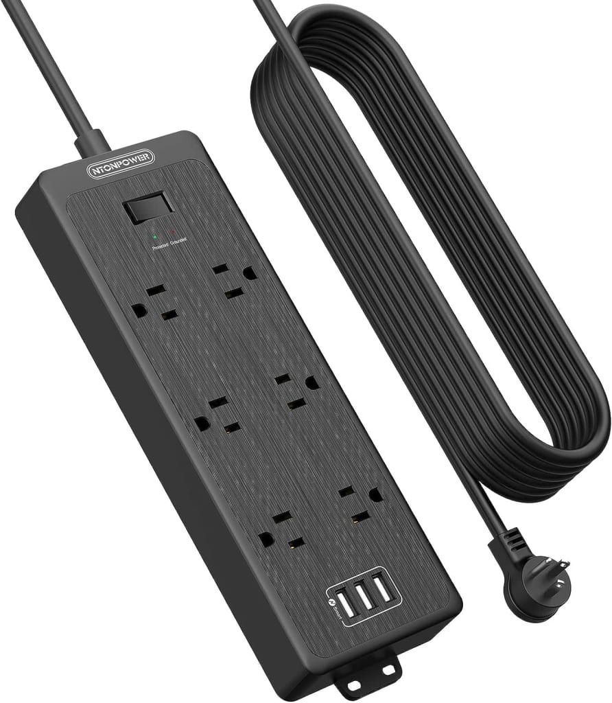 Ntonpower Power Strip w/ 25-Ft. Extension Cord for $38 - CK-6A3U-US