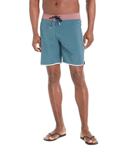 Volcom Men's Standard Scallop Mod 18" Boardshort Trunk, Cruzer Blue, 40 ...