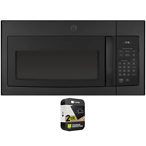 GE JVM3160DFBB 1.6 Cu. Ft. Over-the-Range Microwave Oven Black Bundle ...