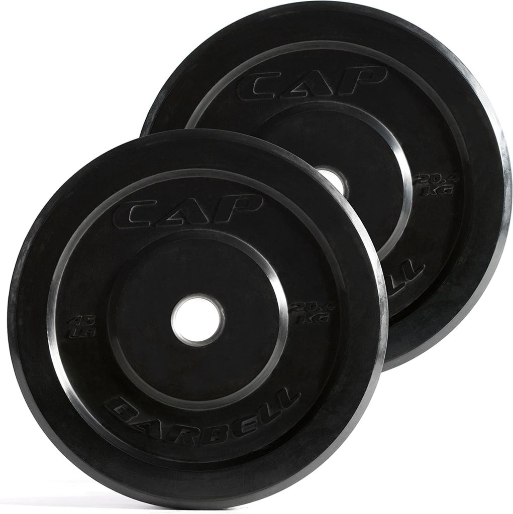 Cap Barbell 45-lb. Premium Bumper Plate Set (Pair) for $83 - OSR2-090IS