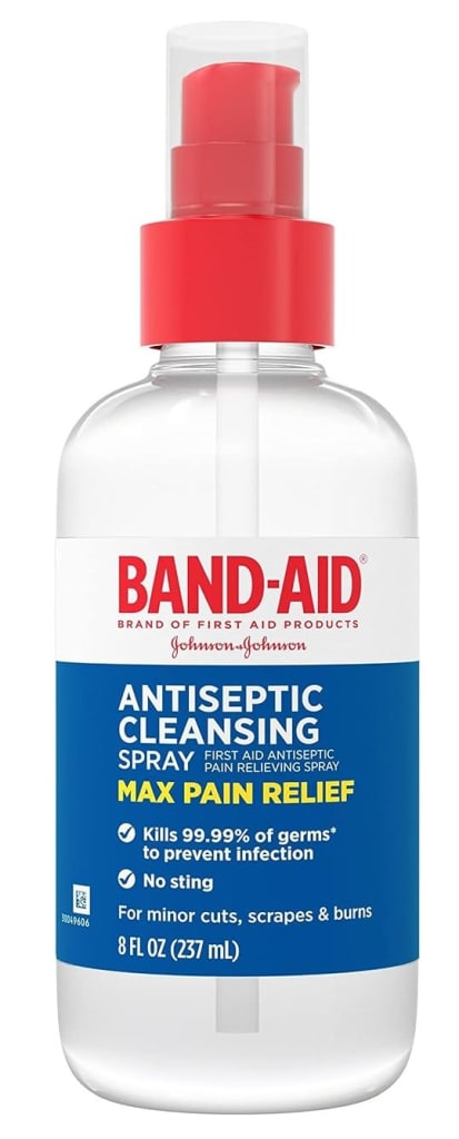 Band-Aid Brand Pain Relieving Antiseptic Cleansing Spray for $5.94 via ...