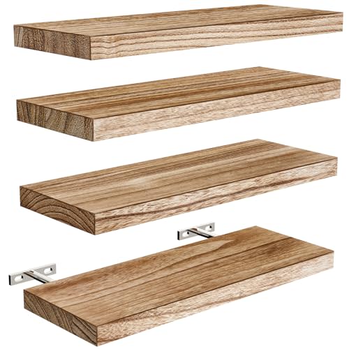Floating Shelves 4-Pack for $15 w/ Prime - AMFS40