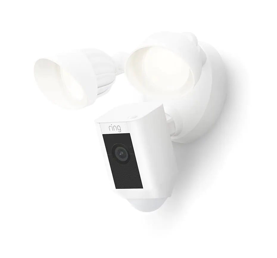 Ring Floodlight Cam Wired Plus 1080p Security Camera (2021): $120 ...