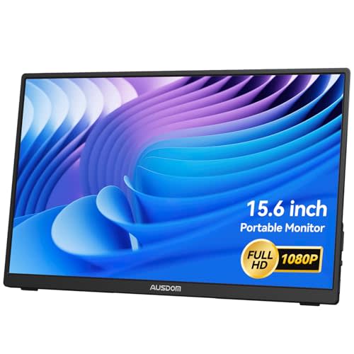 AUSDOM 15.6 Portable Monitor for Laptop: 15.6inch 1080P Portable Second ...