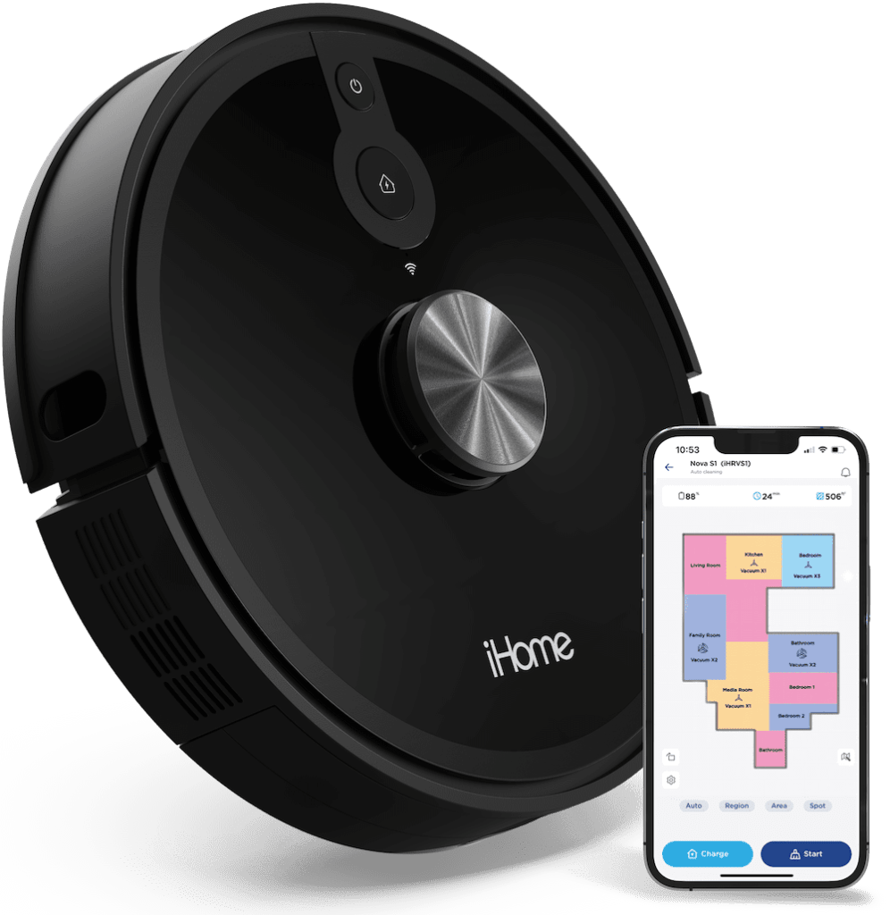 iHome AutoVac Nova S1 Robot Vacuum for $88 - iHRVS1-3BLK