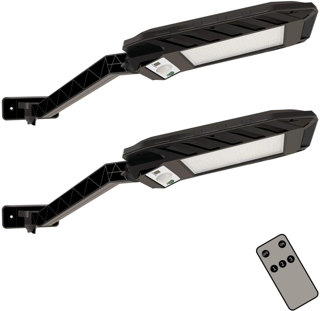 Yomisga Solar Outdoor Light 2-Pack w/ Remote for $31 - 132