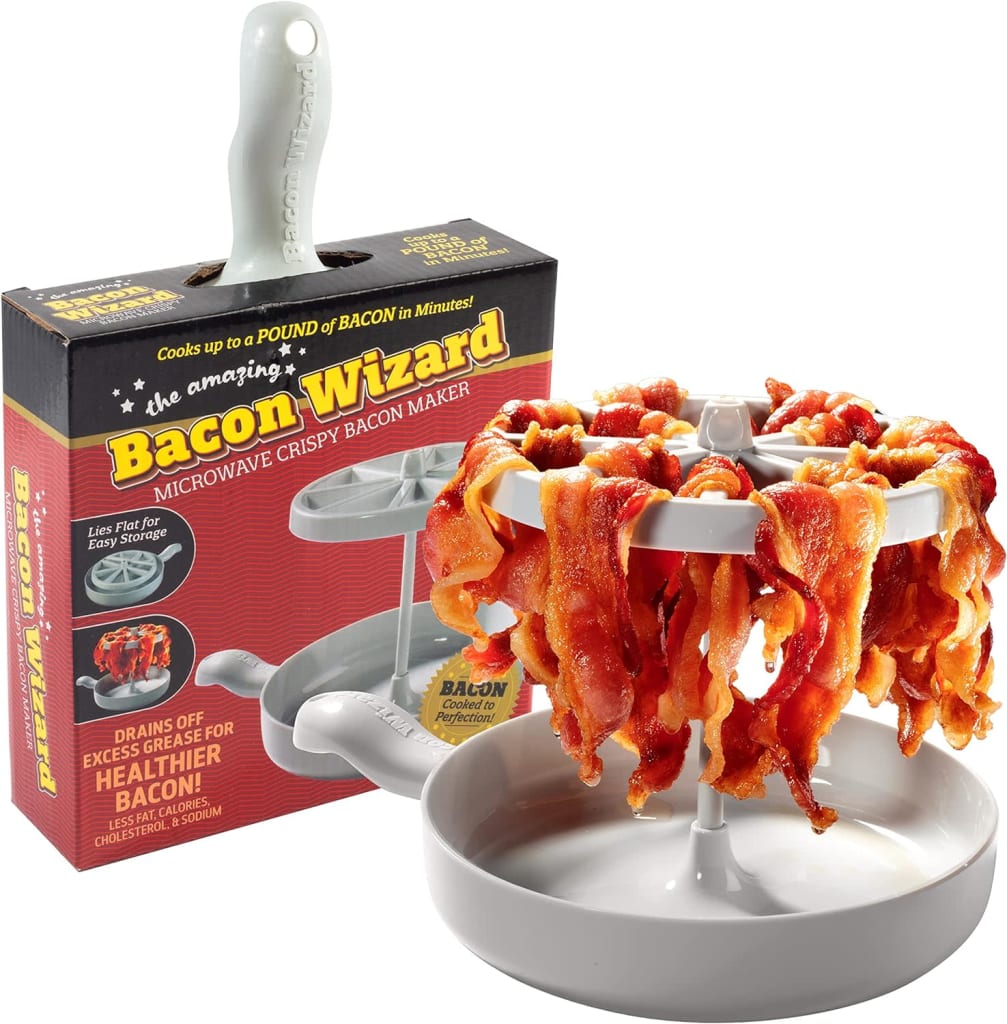 The Amazing Bacon Wizard Microwave Crispy Bacon Cooker for $9 - CKH-ABW-758