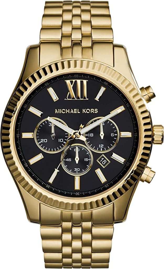 Michael Kors Men's Lexington Chronograph Stainless Steel Watch for $115 ...