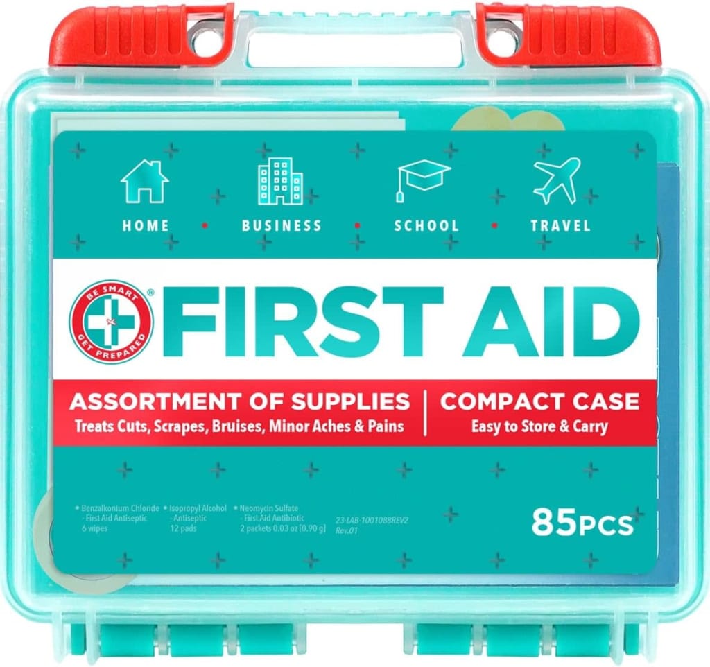 Be Smart Get Prepared 85-Piece First Aid Kit for $5 - 10HBC01088REV2