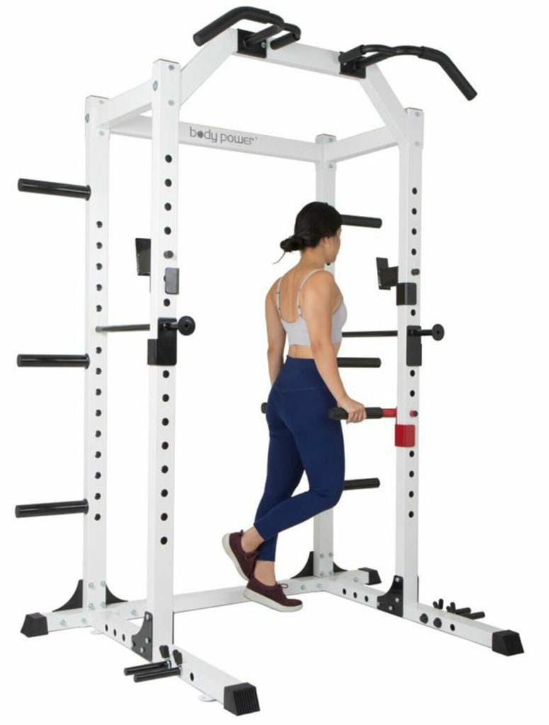 Body Power Deluxe Home Power Rack Cage System for $392 - SMU6200