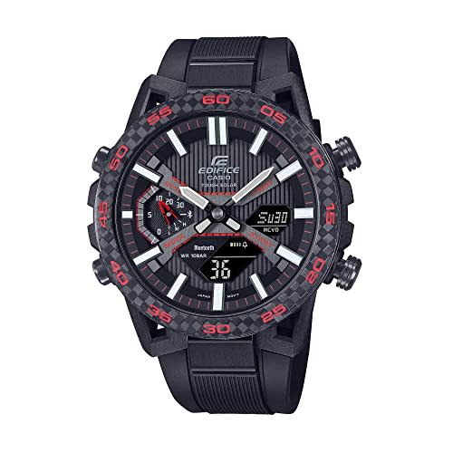 Casio Edifice Solar Bluetooth Smartwatch with Carbon Fiber World Time ...