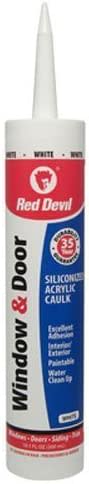 Red Devil 10.1-oz. Window & Door Siliconized Acrylic Caulk for $3 - 0846