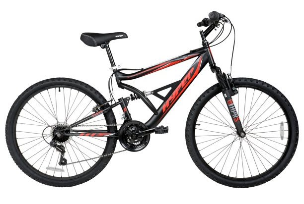 Hyper Bicycles Men's 26" Shocker Dual-Suspension Mountain Bike for $89 ...