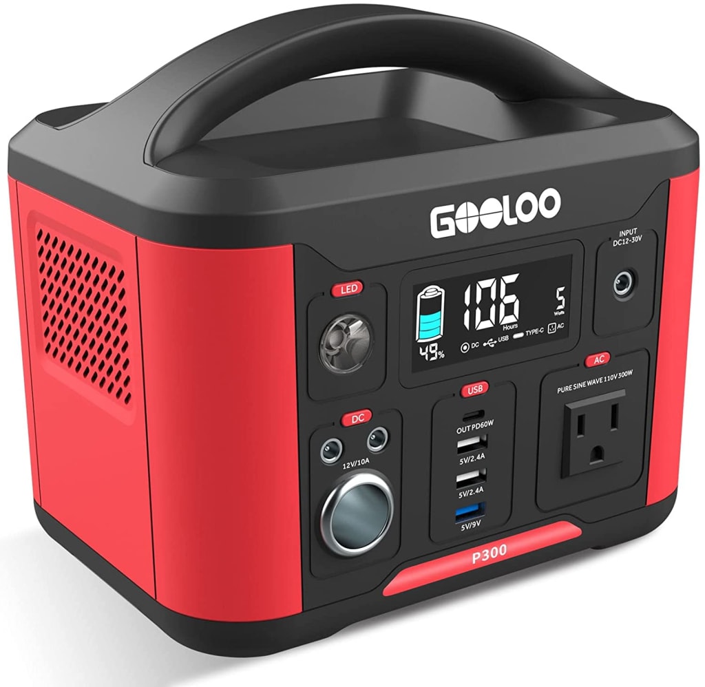 Gooloo 300W Portable Power Station for $140 - CN-P300-01