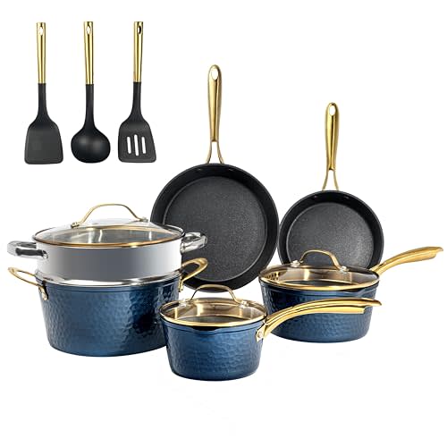 Granitestone 15 Pc Kitchen Pots and Pans Set Non Stick, Pot and Pan Set ...