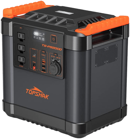 Topshak 2,200Wh Portable Power Station for $720 - TS-PS2000