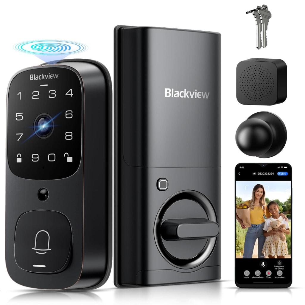 Blackview SE80 Video Smart Lock with Fingerprint and Doorbell for $140