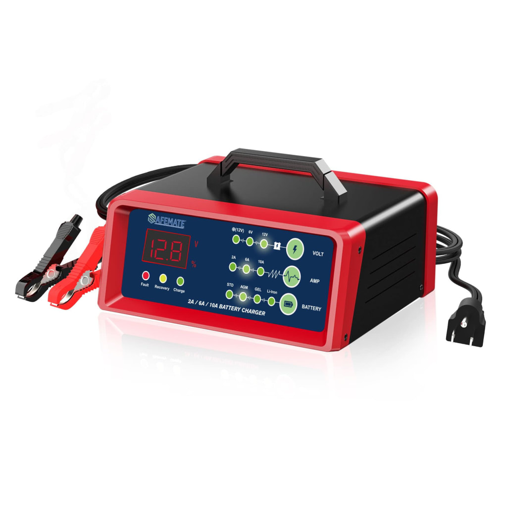 SafeMate 2/6/10-Amp Smart Car Battery Charger for $24 - SMBT004-FBA