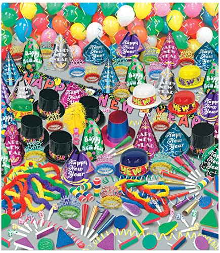 Beistle Super Bonanza Assortment For 100 People New Years Eve Party ...