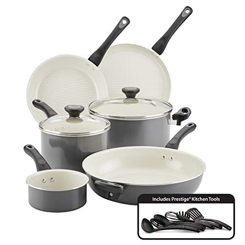 Farberware Go Healthy Nonstick Cookware Pots and Pans Set with ...