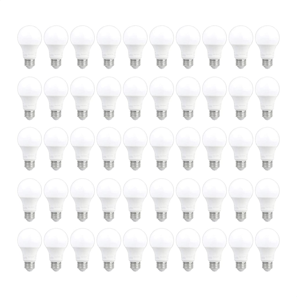 AmazonCommercial 60W-Equivalent Light Bulb 50-Pack for $40 - FG-03581