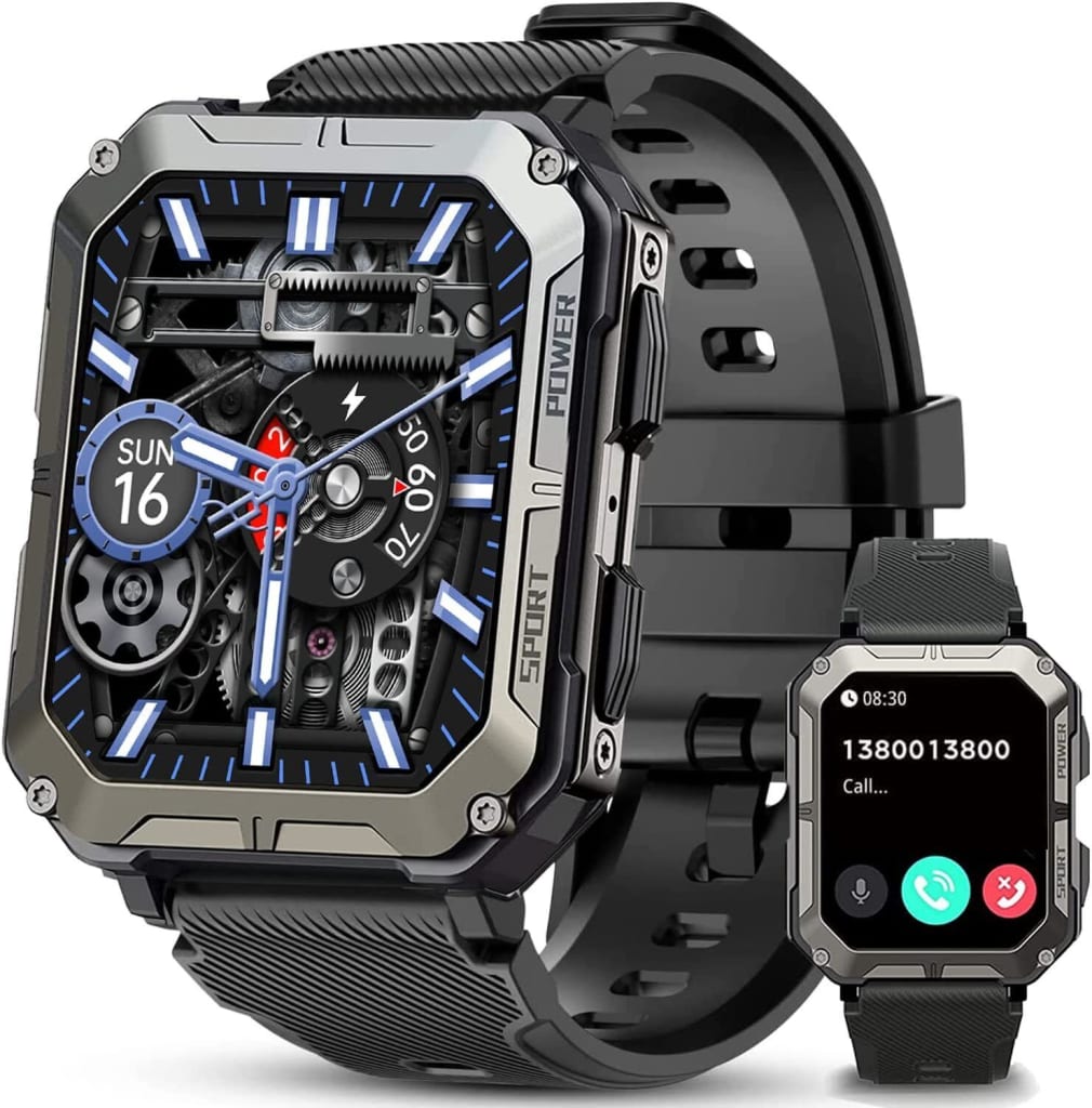 Blackview Men's Rugged Military Smart Watch for Men for $24 - C20PRO