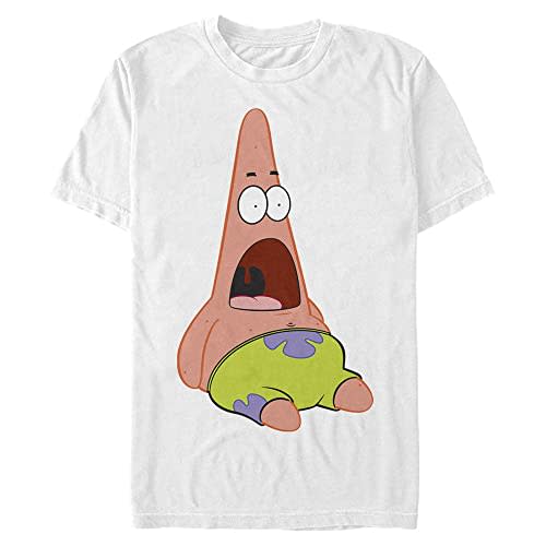 Nickelodeon Men's Big Surprised Patrick T-Shirt, White, 4X-Large Tall ...