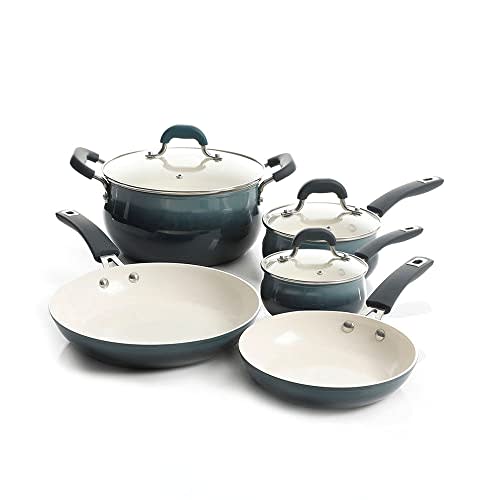 Oster Corbett Forged Aluminum Cookware Set with Ceramic Non-Stick ...