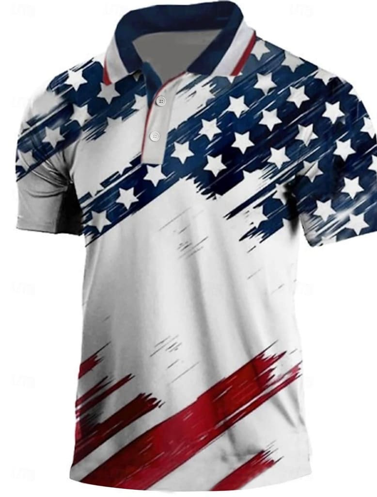Men's Flag Polo Shirts: 2 for $10