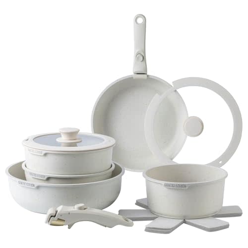 Country Kitchen 16 Piece Pots and Pans Set - Safe Nonstick Kitchen ...