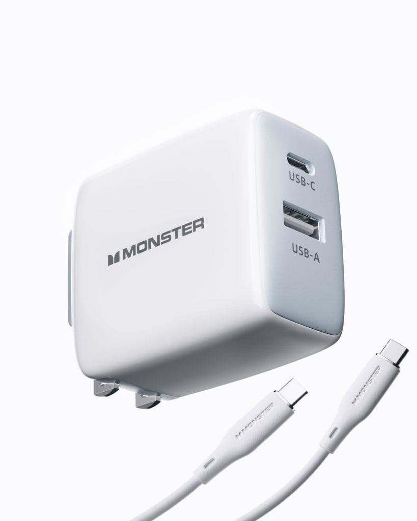 Monster 65W Dual-Port USB-C Charger for $12 - RC651-65W-2Port