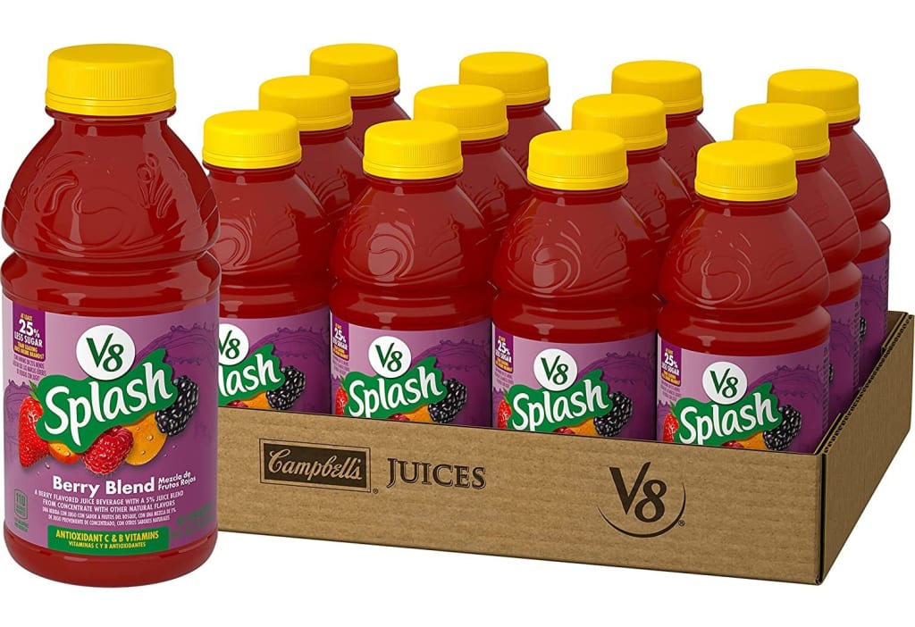 V8 16-oz. Splash Berry Blend 12-Pack for $15 - 200000014653