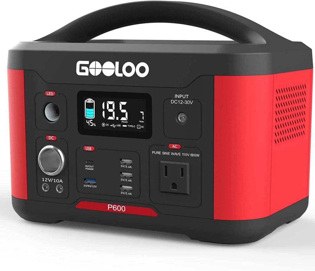Gooloo 600W Portable Power Station for $240 - P600