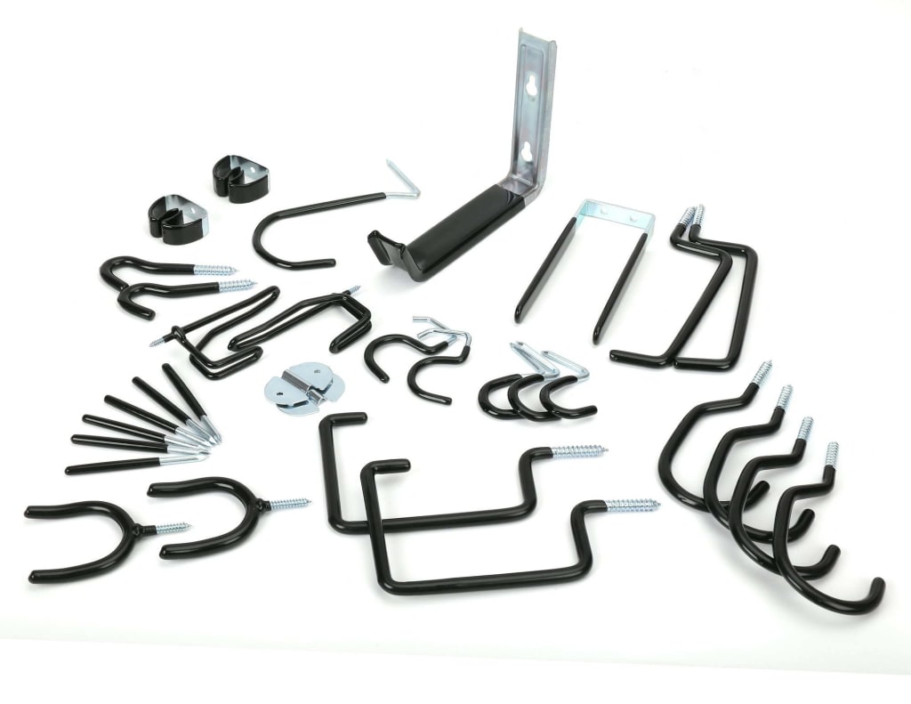 Hyper Tough 30-Piece Garage Storage Hook Set for $10 - 6604