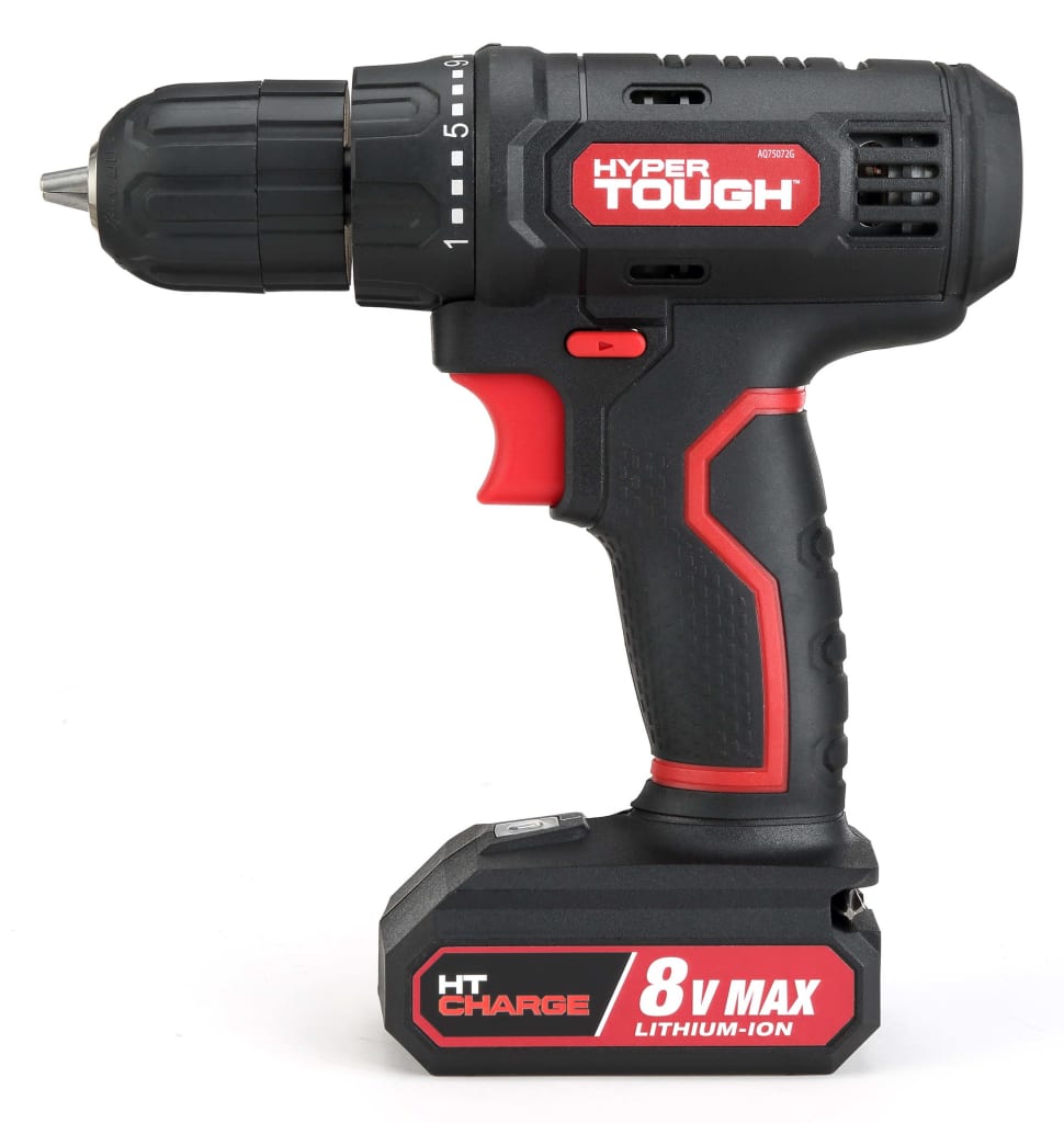 Hyper Tough 8V Max Cordless Drill w/ LED Worklight for $13 - AQ75072G