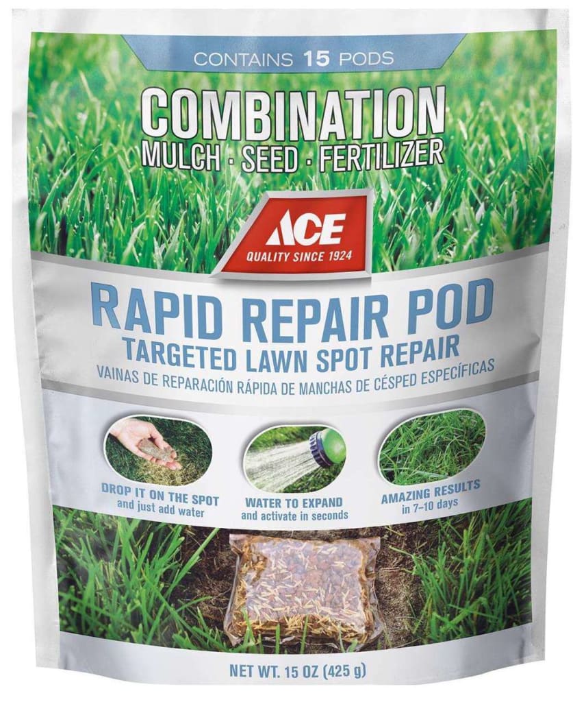 Ace Rapid Repair Pod Sun or Shade Targeted Lawn Spot Repair 15-oz. Bag ...