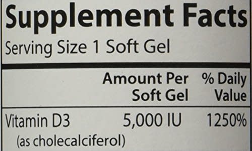 Carlson Labs Vitamin D3 5000 IU Soft Gels, 120 Count for $21 - B017GUGYHO