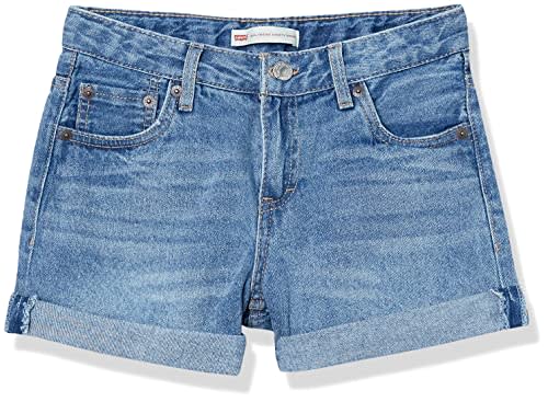 Levi's Girls' Girlfriend Fit Denim Shorty Shorts, Miami Vices, 6X for ...