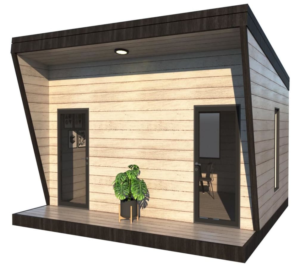 The Sedona 140-Sq. Ft. Tiny Small Home Steel Frame Building Kit for ...