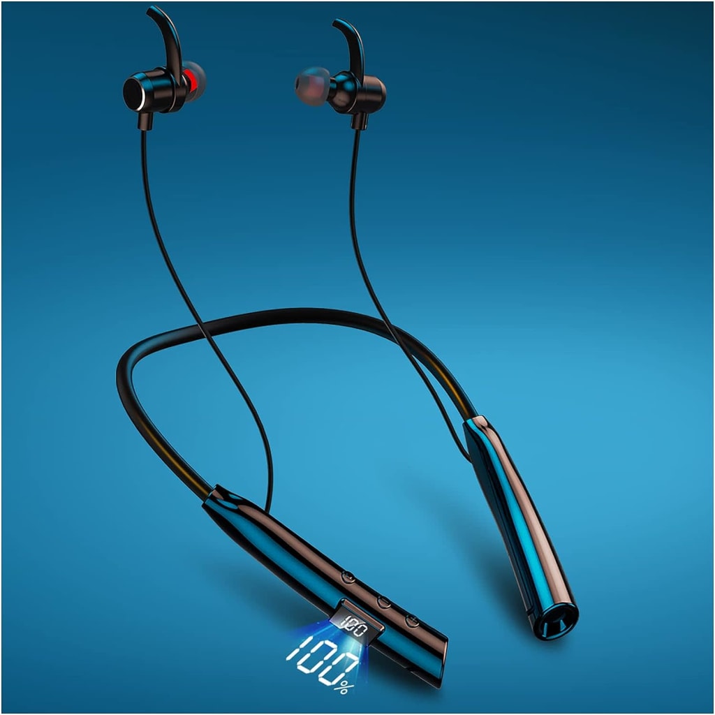 Dual Source Bluetooth 5.2 / MicroSD Neckband Headphones for $16 - N99-A