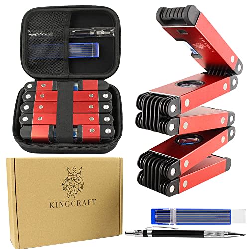 Kingcraft 28 Inch Foldable Level Tool Kit, Torpedo Level for Multi ...