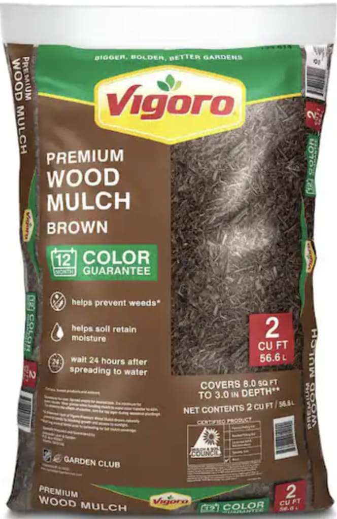 Vigoro 2-Cu. Ft. Bagged Premium Wood Mulch: 3 for $10 - 52050196