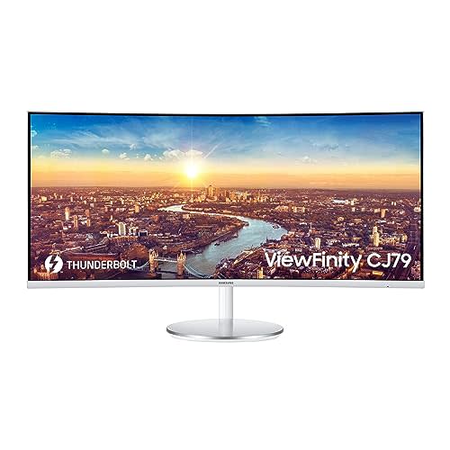 Samsung C34J791 34-inch QHD Ultrawide Curved Monitor with Thunderbolt 3 ...
