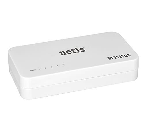 Netis ST3105GS 5 Port Unmanaged Gigabit Desktop Switch, Energy Saver ...
