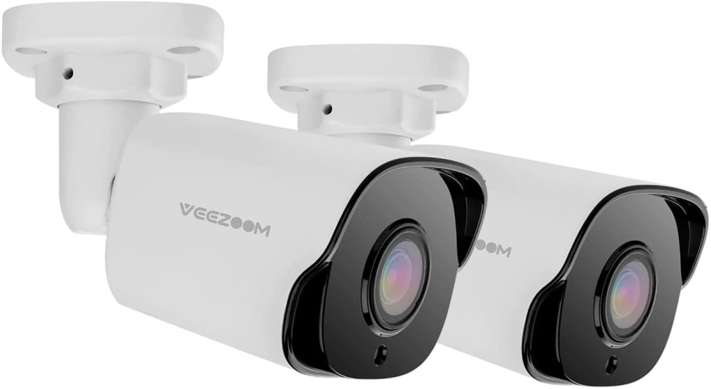 Veezoom PoE Security Camera 2-Pack for $52 - WS-N151BS-B